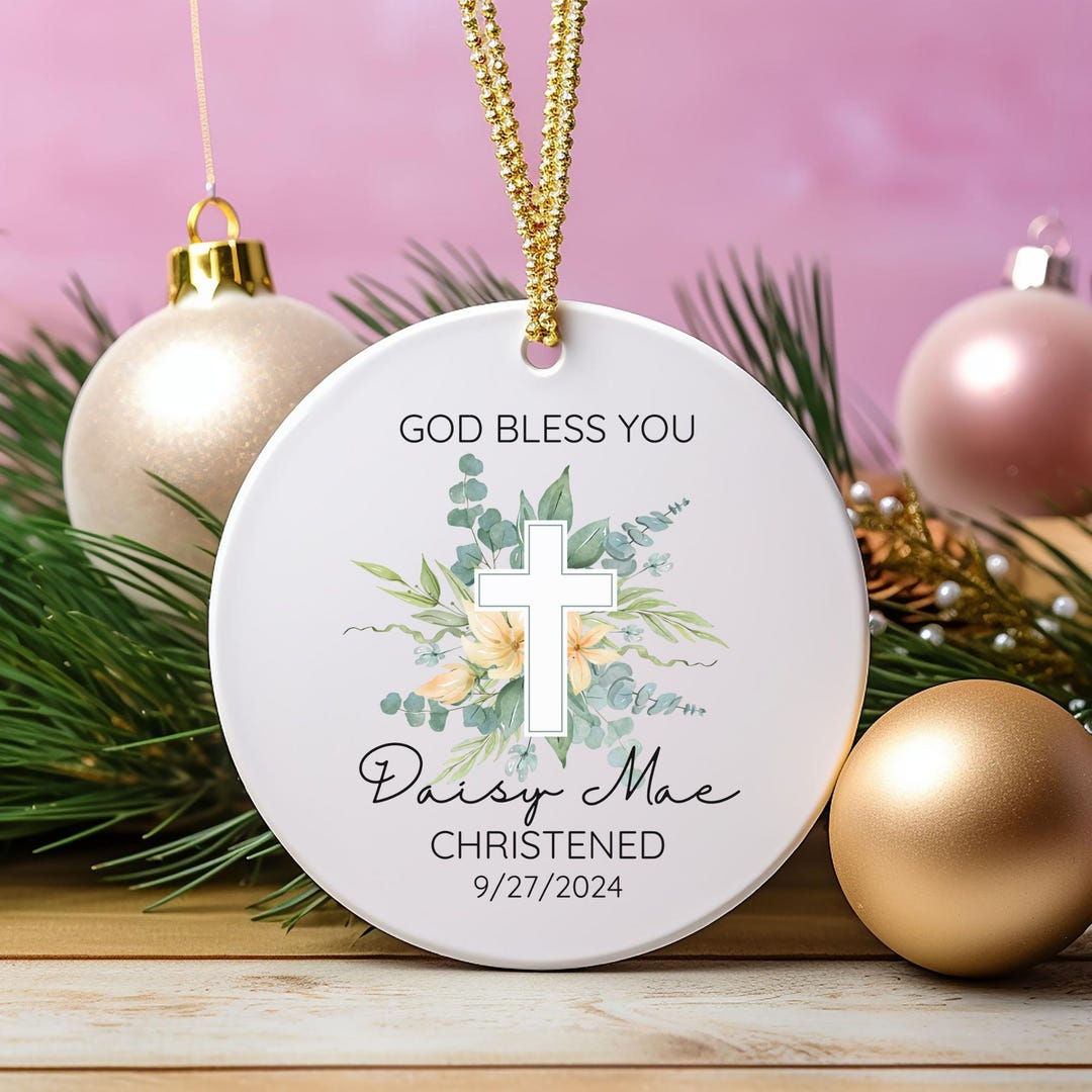 Baptized Gift Christian Custom Ornament Christmas Tree Decoration ...