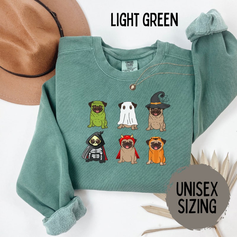 Black Pug Fall Sweater - Etsy