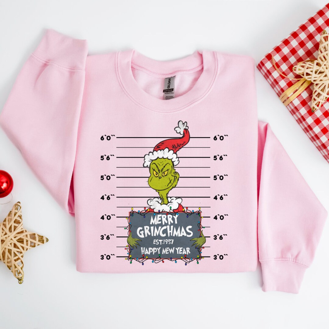 Grinch Mugshot Sweatshirt Grinch Mode Grinch My Day Sweatshirt - Etsy