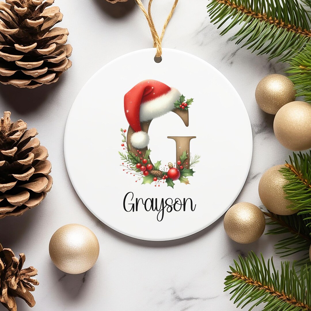 Custom Custom Name Ornament Grandkids Personalized Name Ornament ...