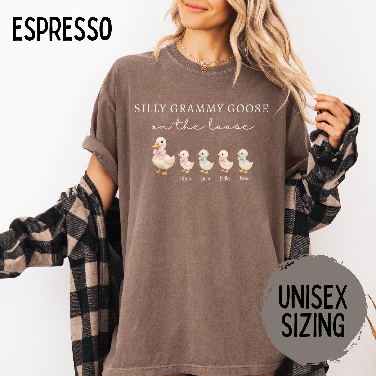 Custom Grammy Shirt, Silly Goose Grammy Shirt, Grandma Shirt, Grammy ...