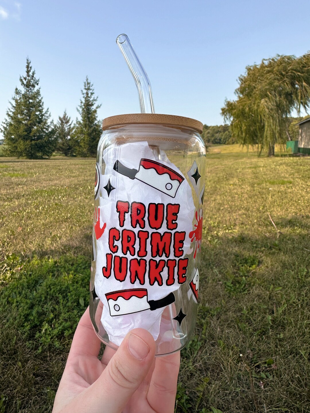 True Crime Junkie Coffee Cup Crime Lover Reusable Cup True Crime Cup ...