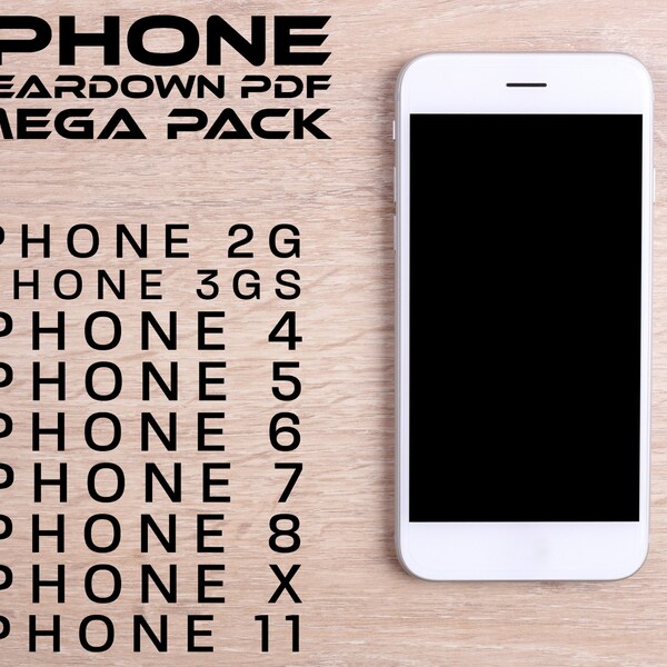 Iphone Teardown Template - Etsy