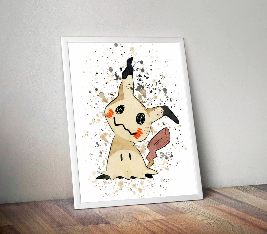 Mimikyu Pokemon Print, Anime Hero Print, Mimikyu Print, Mimikyu ...