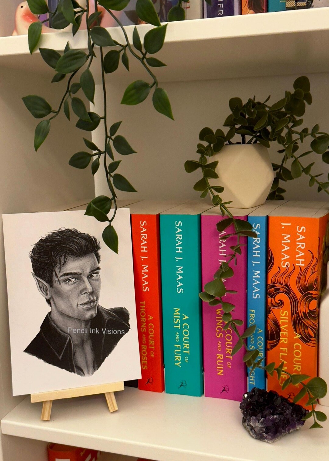 5x7 & A4 Fantasy Character Print | Art Print Gift for Her Bookish Merch ...