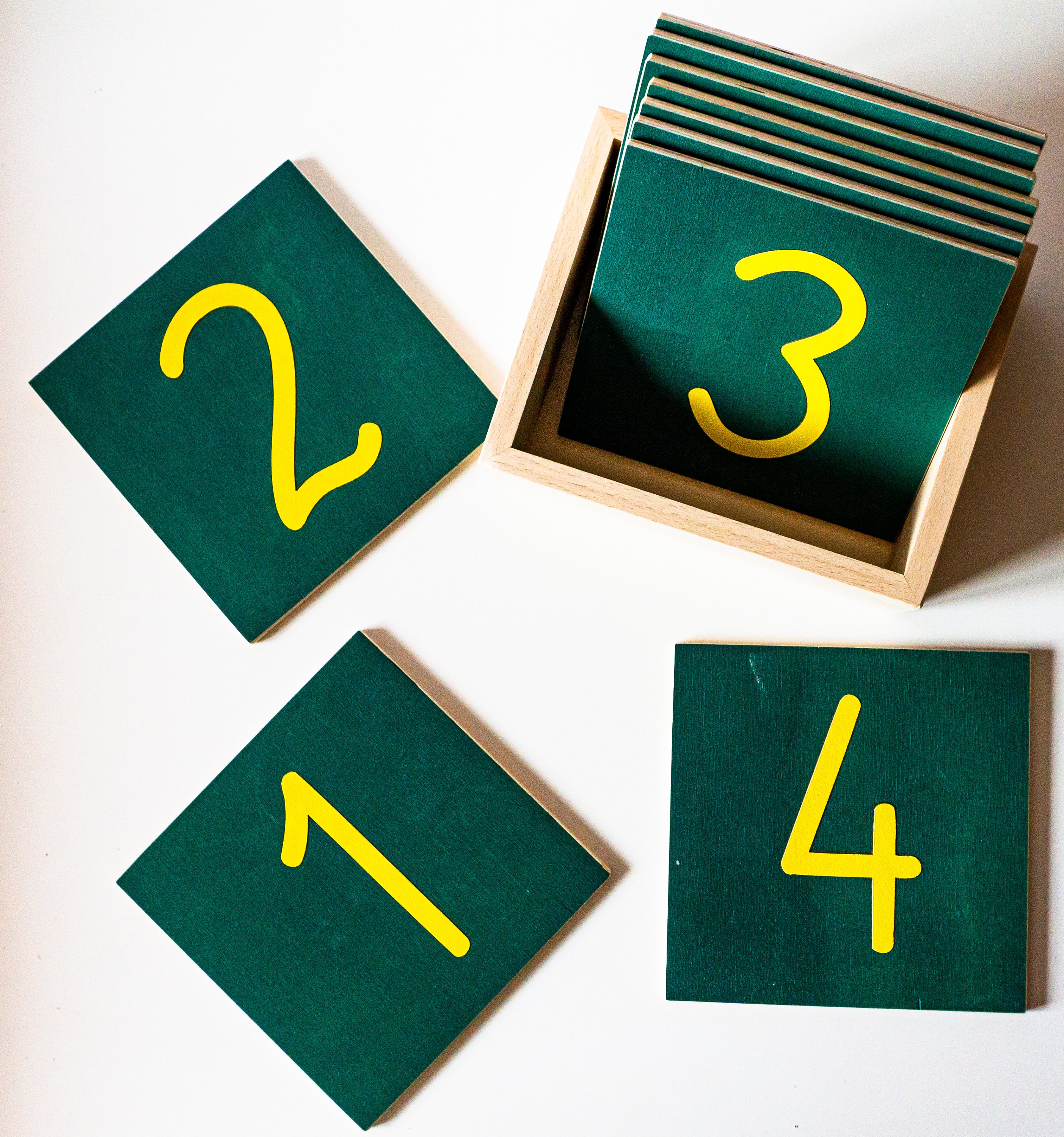 Montessori Sandpaper Numbers Learn Numbers 0 to 9, Preschool Material ...