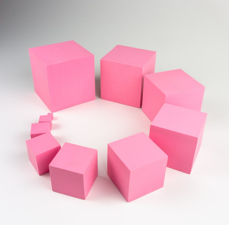 Pink Tower Montessori Educational Material - Etsy