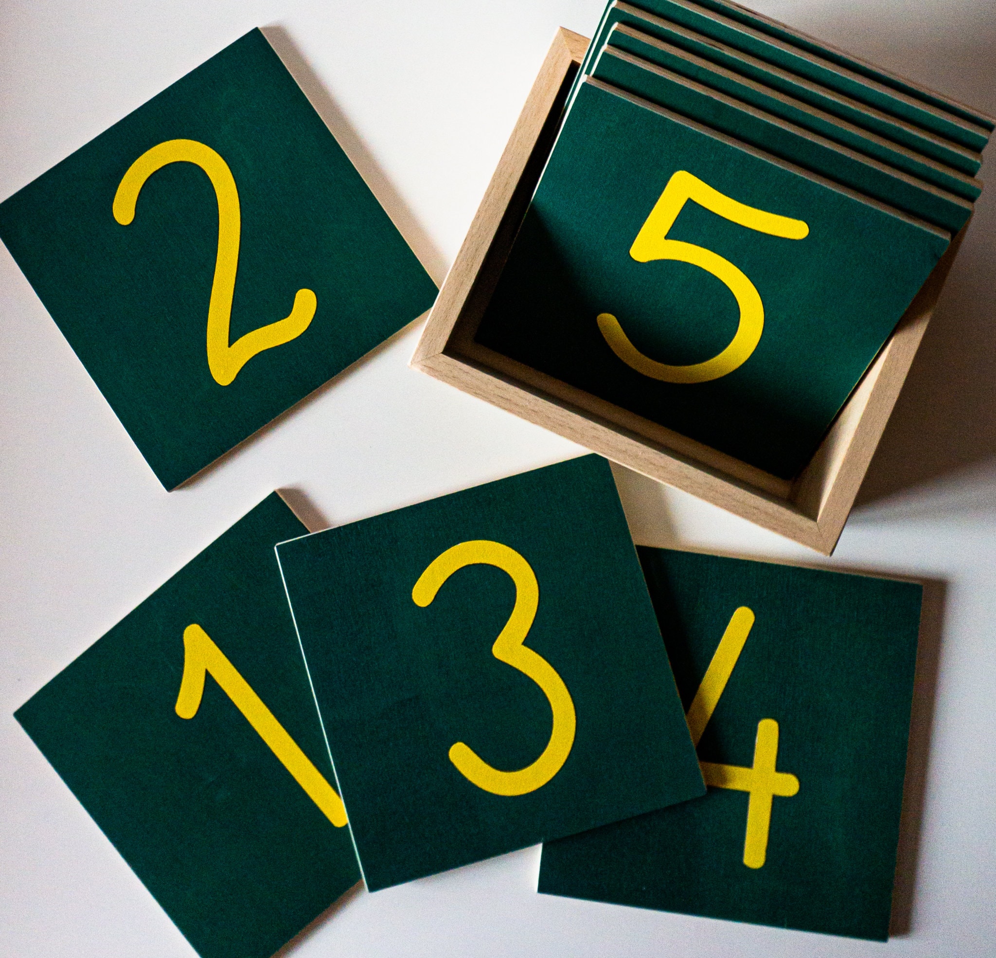Montessori Sandpaper Numbers Learn Numbers 0 to 9, Preschool Material ...