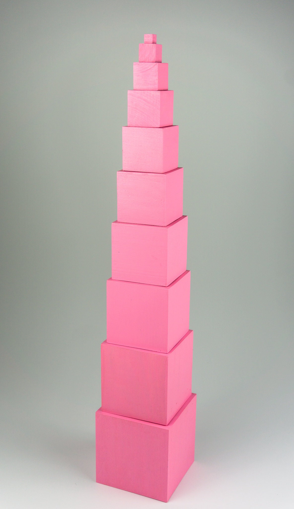 Pink Tower Montessori Educational Material - Etsy