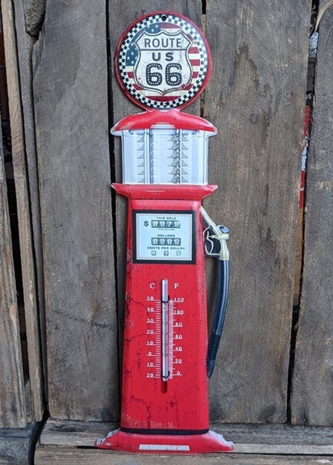 Thermometer als Zapfsäule " ROUTE 66 " WO-1401 - Etsy.de