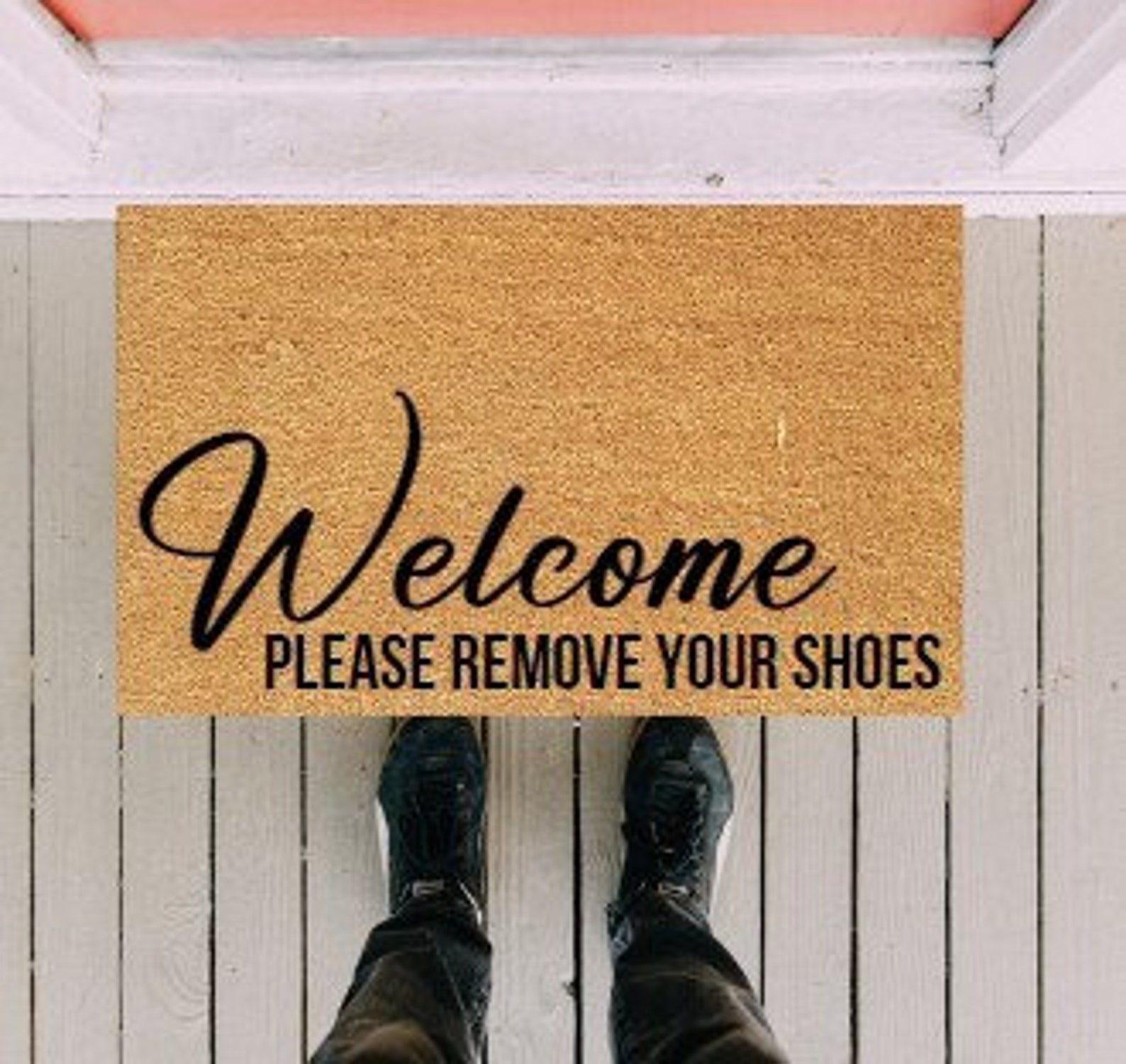 Welcome Please Remove Your Shoes Doormat, Shoes off Doormat ...