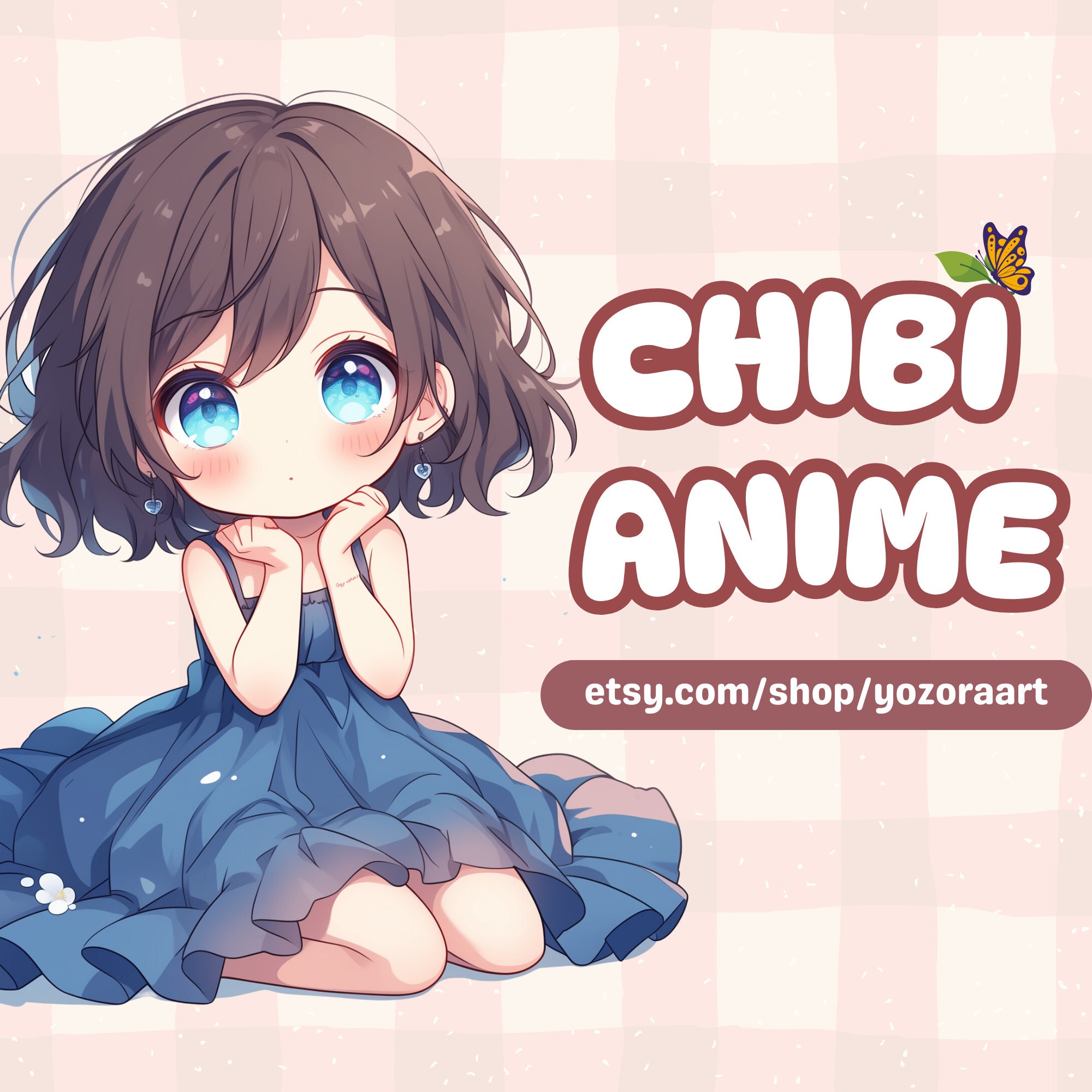 Custom Chibi Anime Cute Chibi Chibi Emotes Commission Chibi Twitch ...