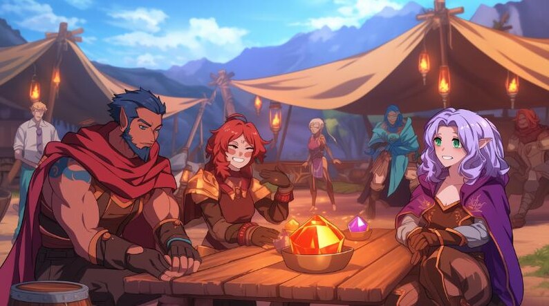 Custom DND Party Commission | Fantasy Dungeons & Dragons Group Art ...