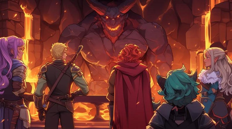 Custom DND Party Commission | Fantasy Dungeons & Dragons Group Art ...