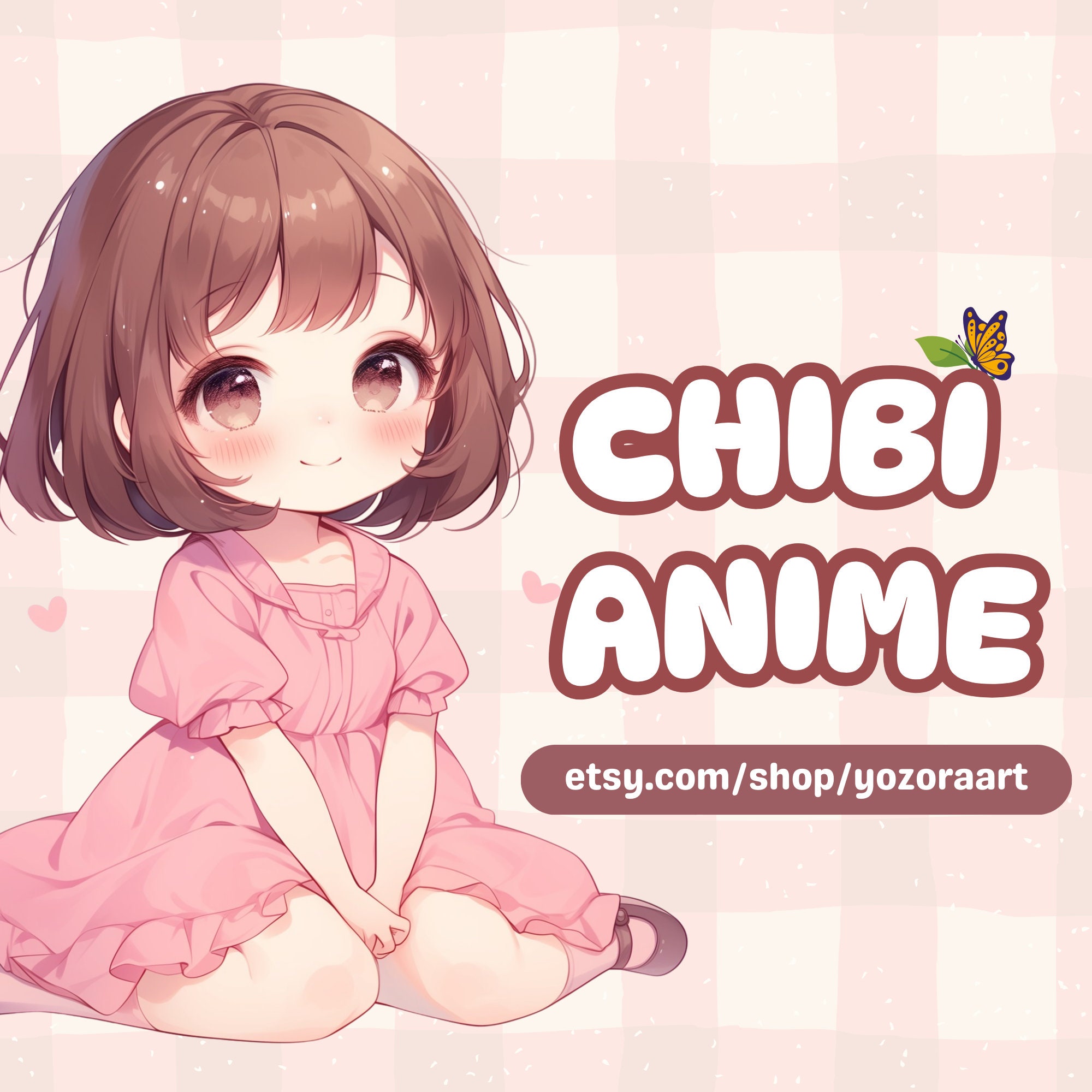 Custom Chibi Anime Cute Chibi Chibi Emotes Commission Chibi Twitch ...