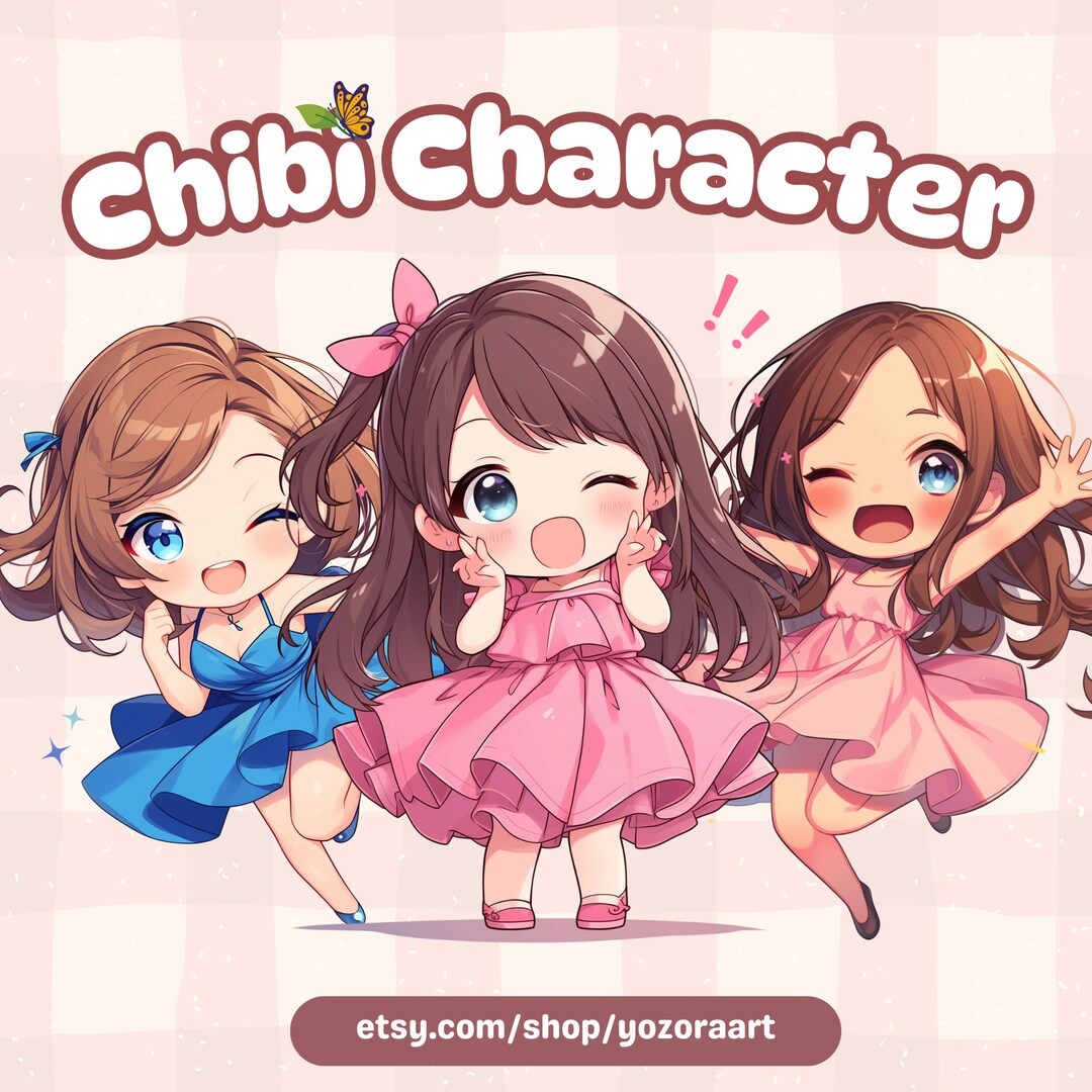 Custom Chibi Anime Cute Chibi Chibi Emotes Commission Chibi Twitch ...
