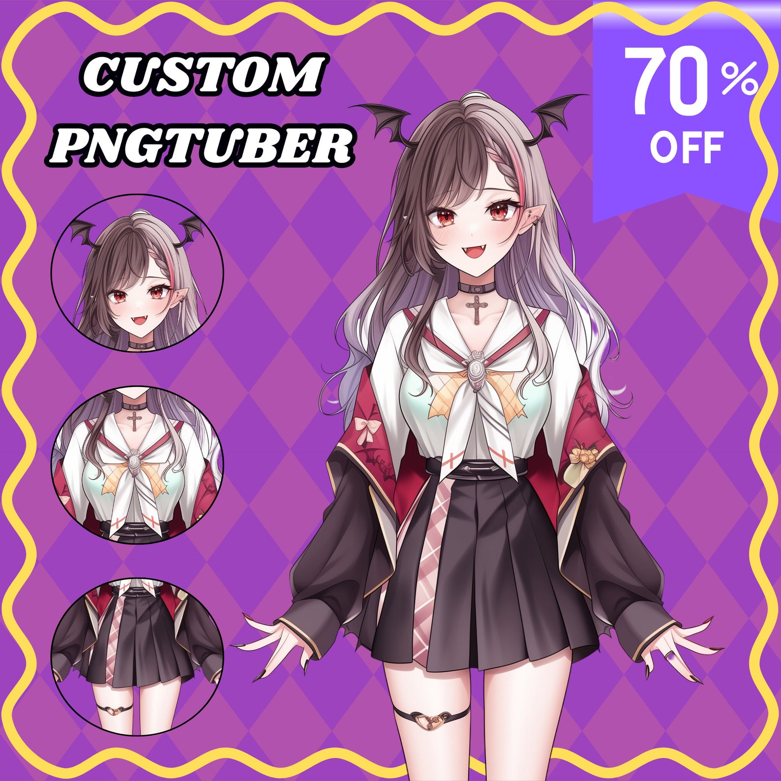 CUSTOM PNGTUBER Pngtuber Commission Pngtuber Character Anime Commission ...