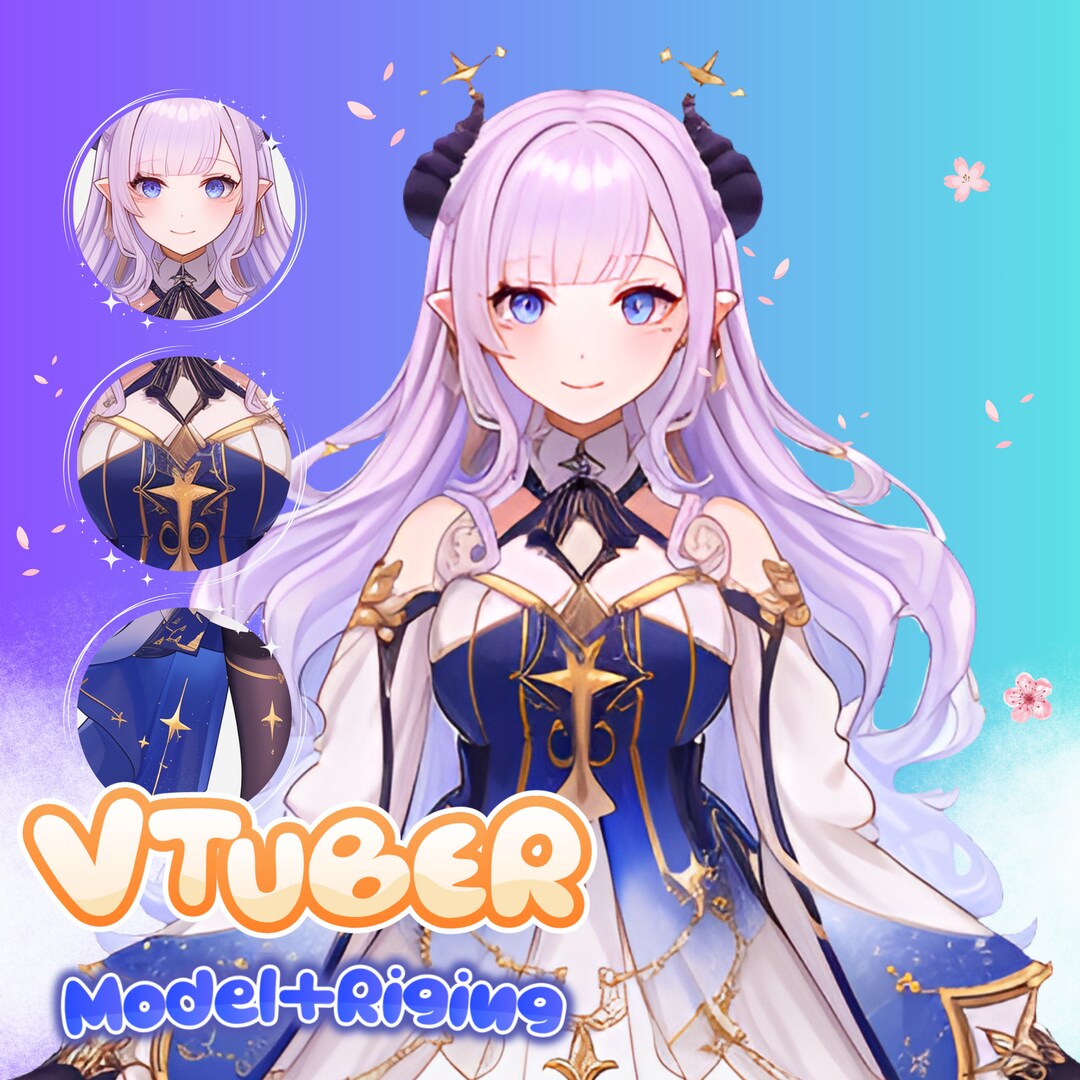 Modelo Vtuber personalizado para uso comercial / Live2D Vtuber ...