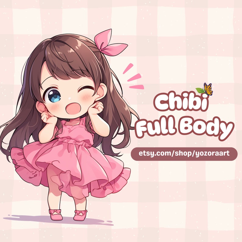 Custom Chibi Anime Cute Chibi Chibi Emotes Commission Chibi Twitch ...
