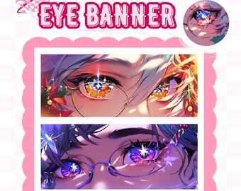 Custom Twitch Banner | Eye Banner | Twitch Banner | Banner Design ...