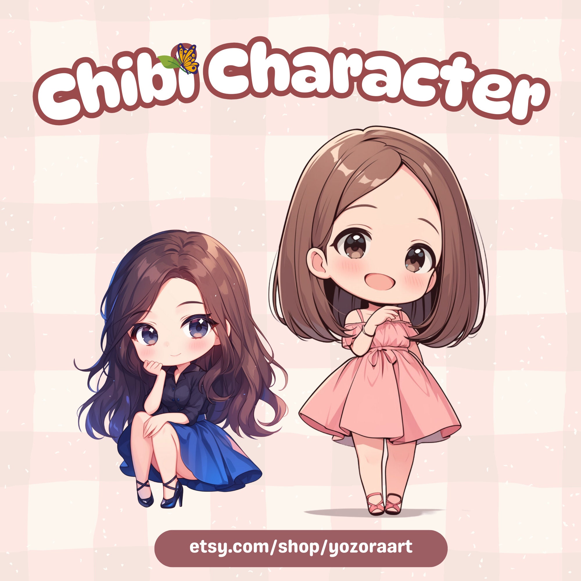 Custom Chibi Anime Cute Chibi Chibi Emotes Commission Chibi Twitch ...