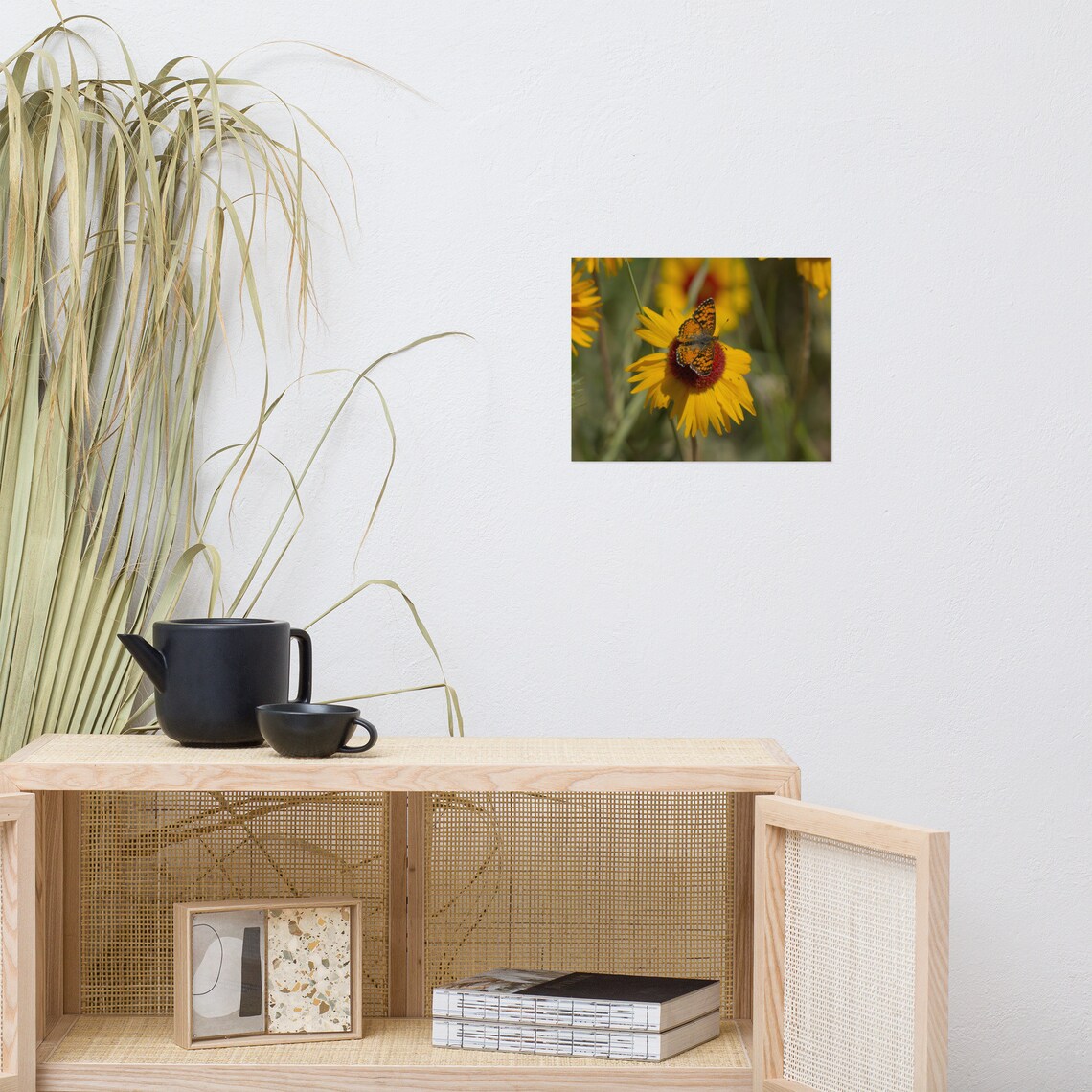 Fritillary Butterfly on Flower Photo Poster Print - Nature Photography ...