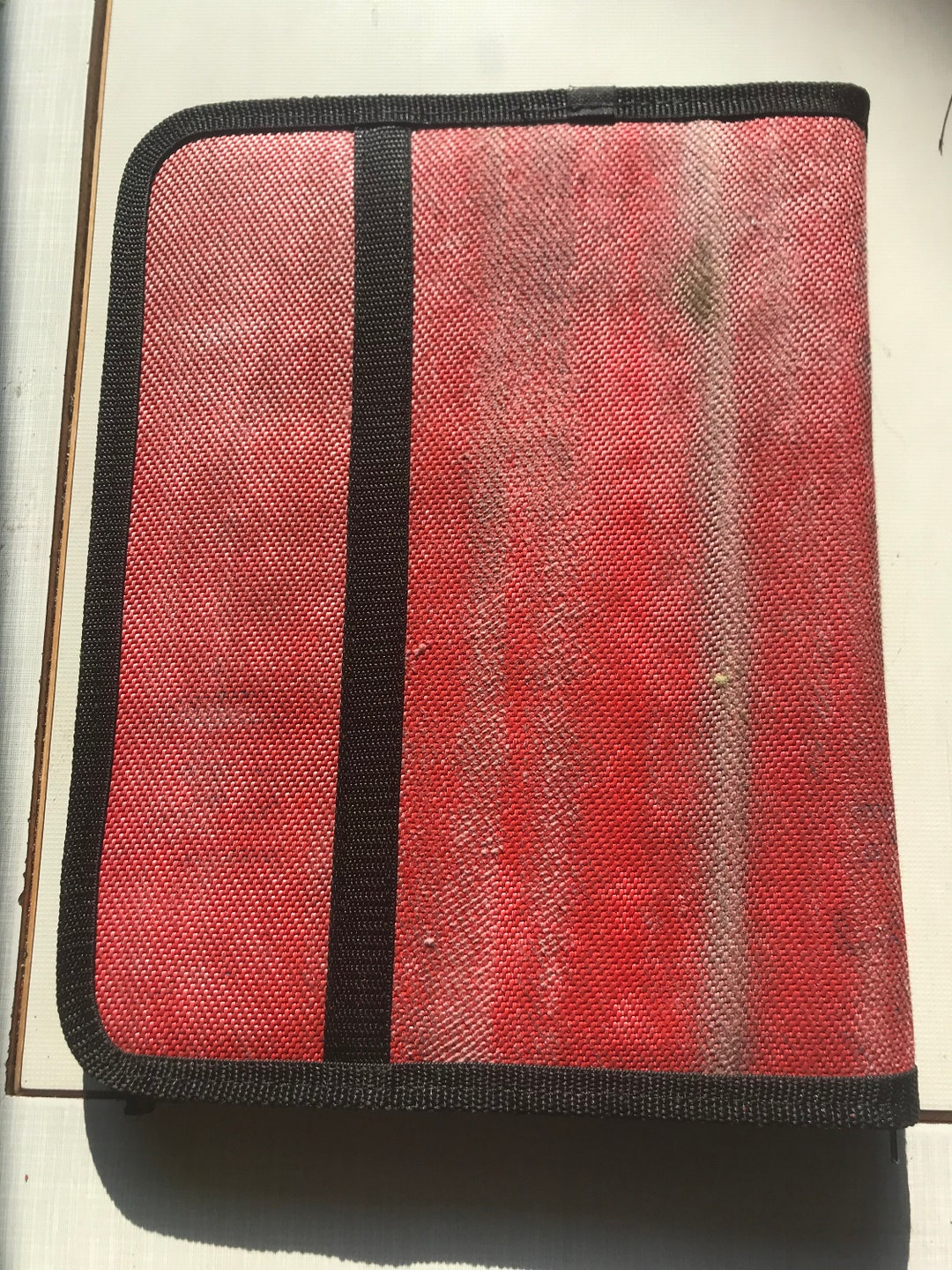 DIN A4 Writing Folder, Red Fire Hose, Upcycled, Elfzwo, Firefighter ...