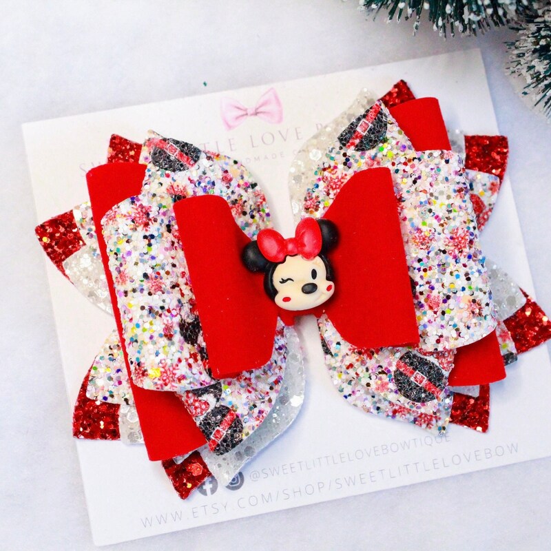 Minnie Mouse Hair Bow - Etsy