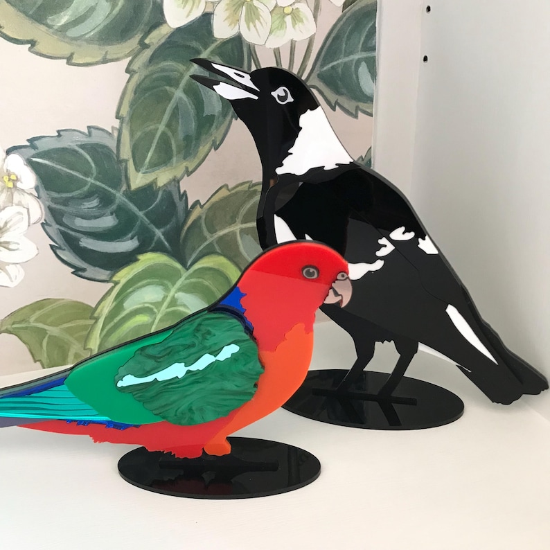 Australian Bird Ornament | Standing Magpie - Etsy Australia