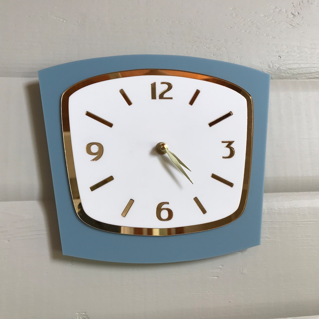 Wall Clock | Retro Inspired | Vintage Look | 1950's Style - Etsy Australia