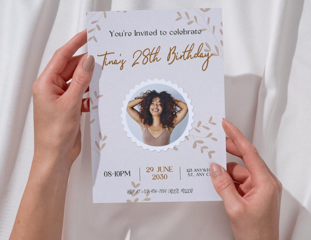 Neutral Party Invitation | Customizable Invitation | Birthday ...
