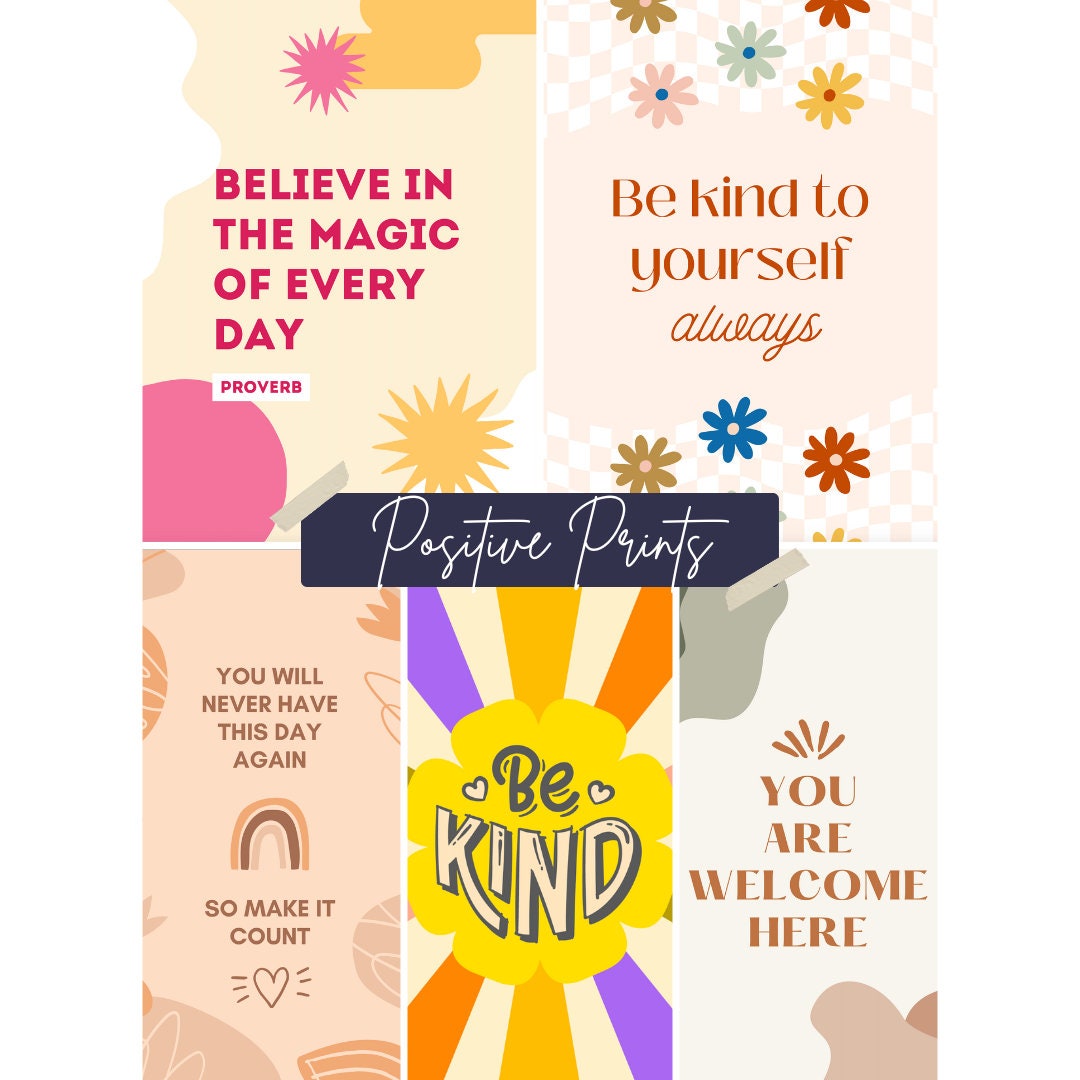 Positive Affirmation Printable Posters - Etsy