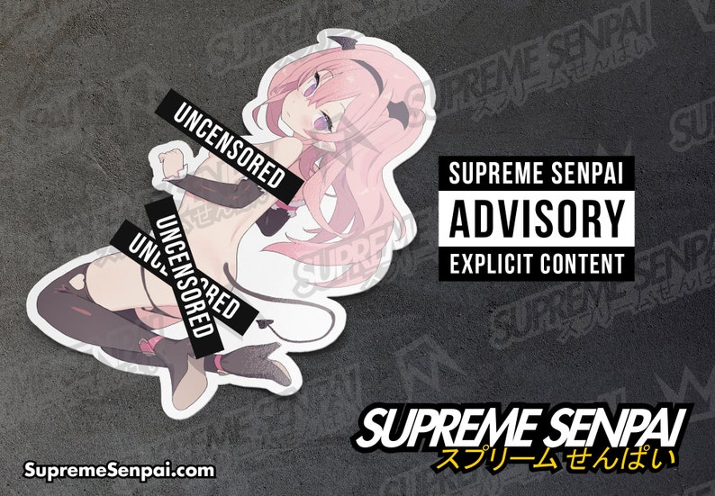 Anime Sticker Sexy Anime Girls Ecchi Anime Girl Stickers Lewd Etsy