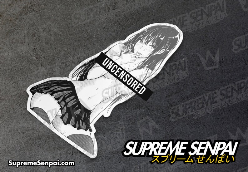 Anime Sticker Sexy Anime Girls Ecchi Anime Girl Stickers Lewd Etsy