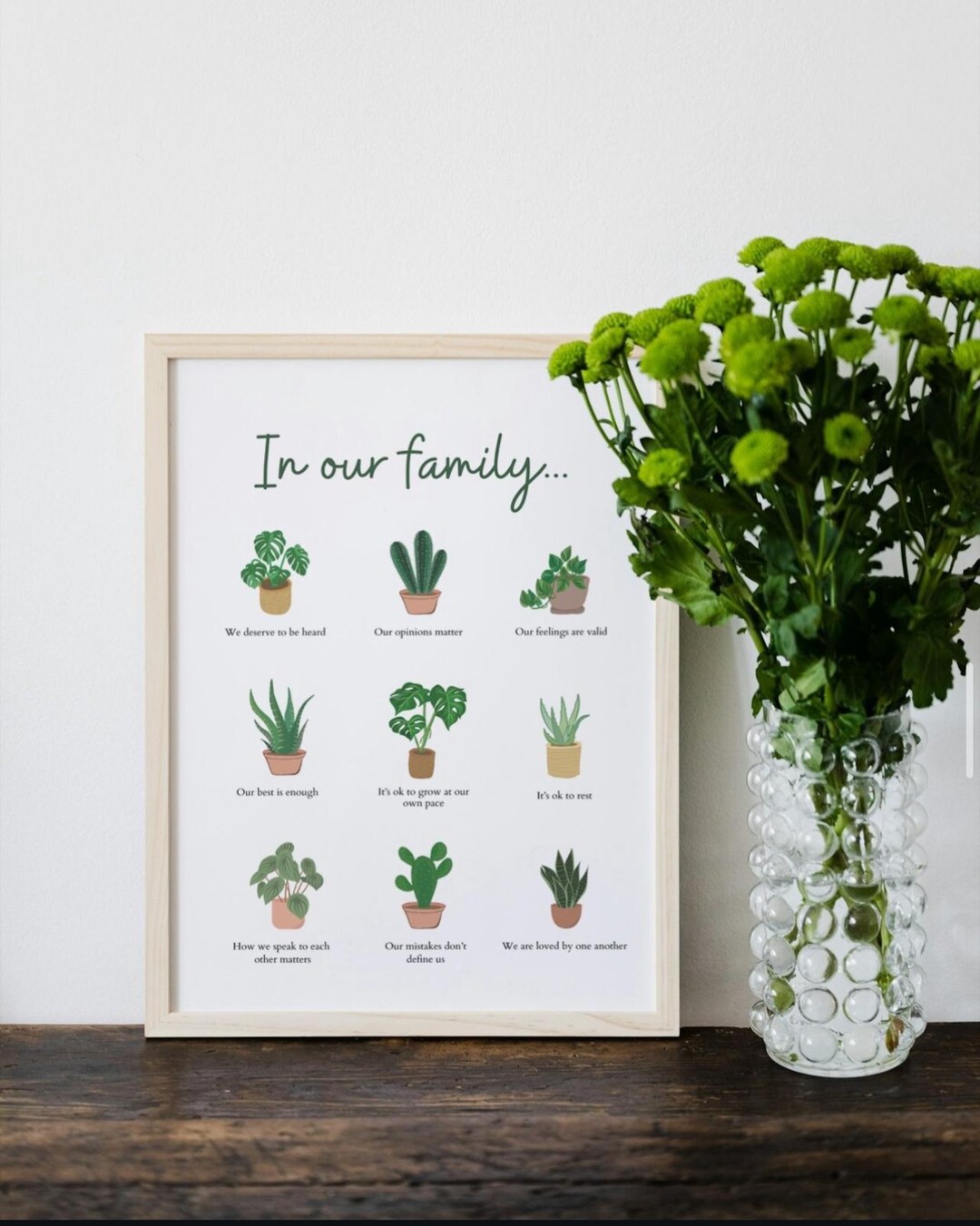 Pot Plant Collection W/ Family Affirmations – Inspirational Quotes ...