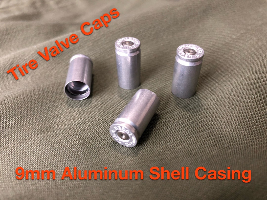 Alx4 9mm Aluminum Shell Casing Valve Caps, Car/truck Tire Valve, Stem ...