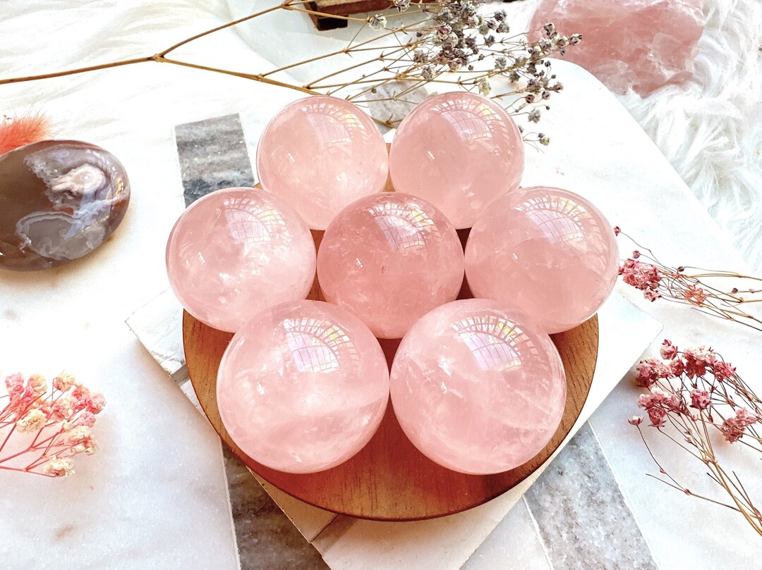 Gorgeous Rose Quartz Sphere - Etsy