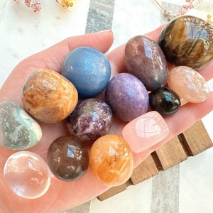 1/2 Pound Assorted Crystal Tumbles Bag Crystal Tumbles Bundle Crystal ...