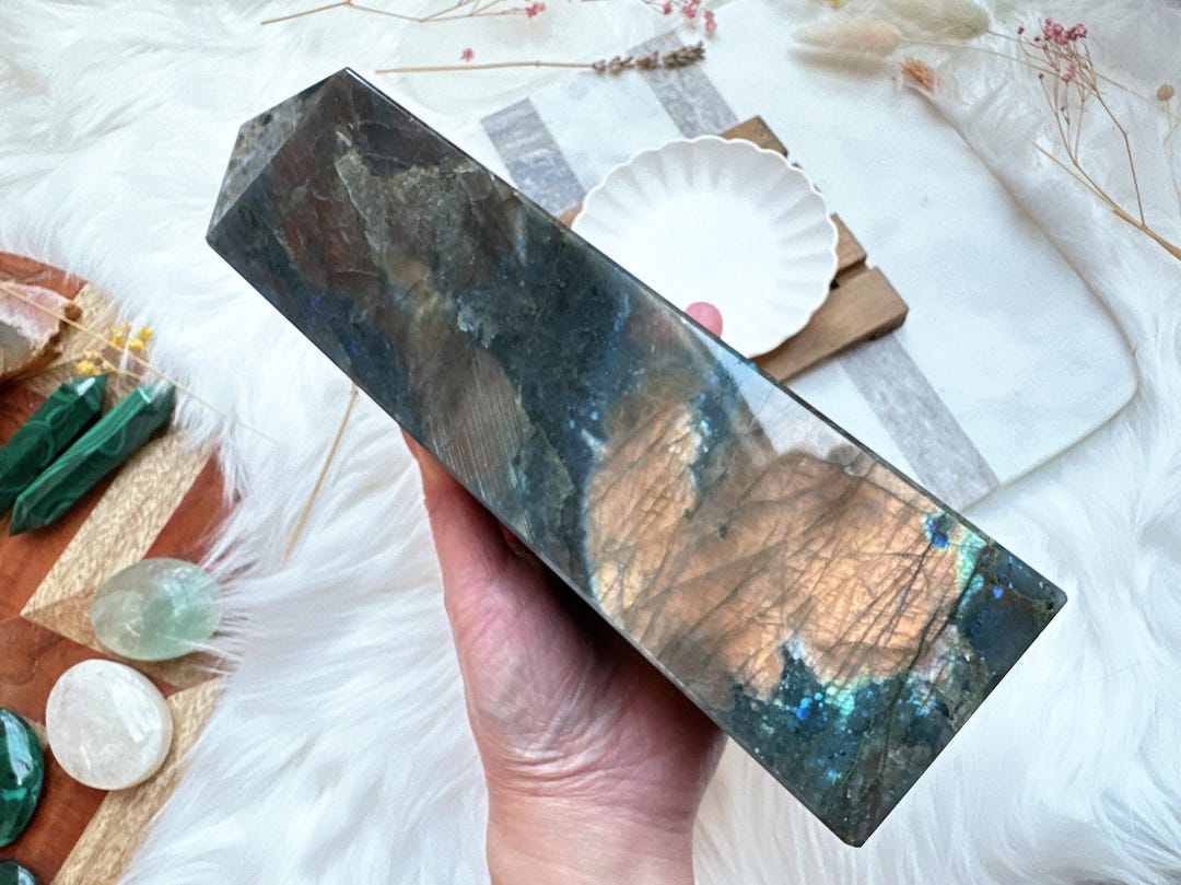 Gorgeous Large Labradorite Tower Obelisk - Etsy