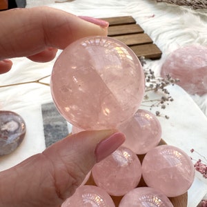 Gorgeous Rose Quartz Sphere - Etsy