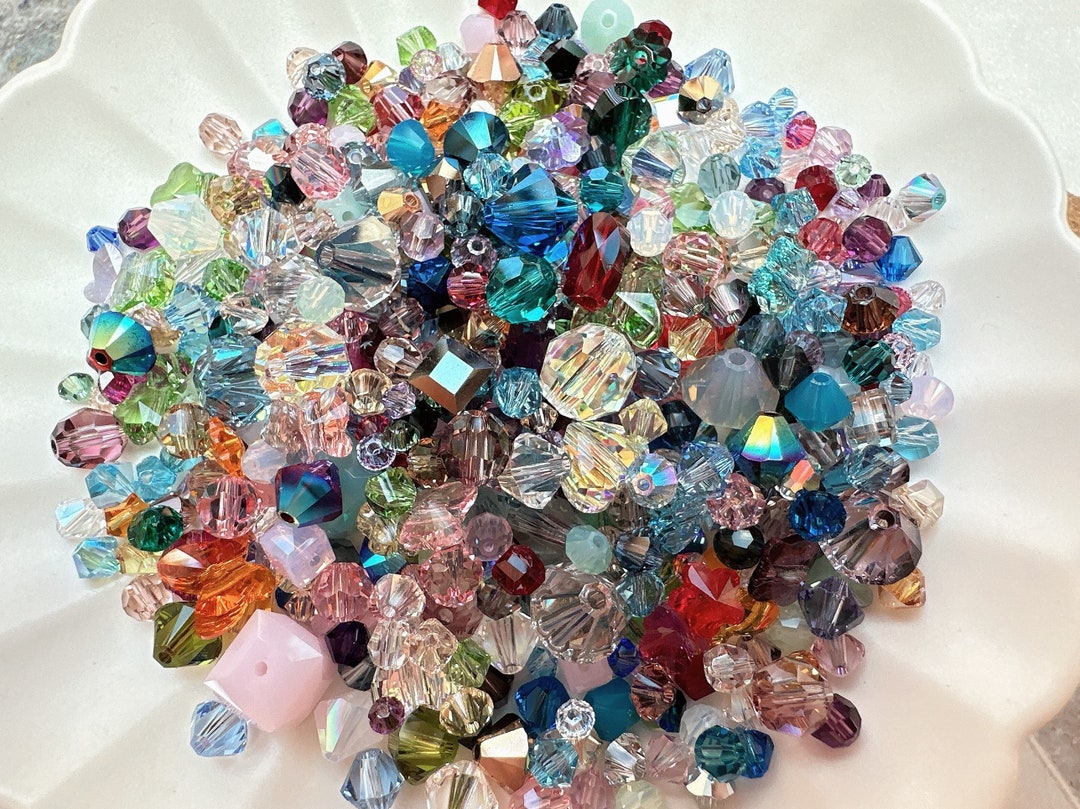 Mini Swarovski Crystal Beads Assortment Mix Scoop | Loose Assorted ...