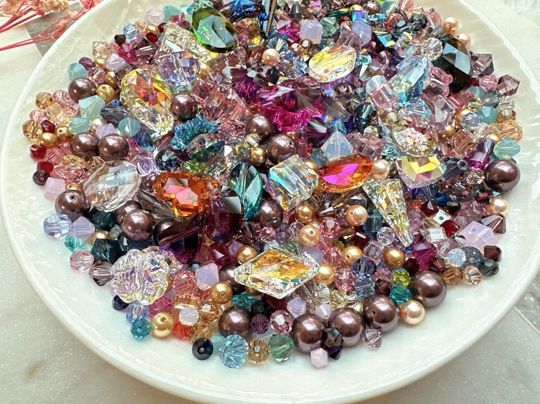 Swarovski Crystal Beads and Pendants Assortment Mix Scoop | Loose ...