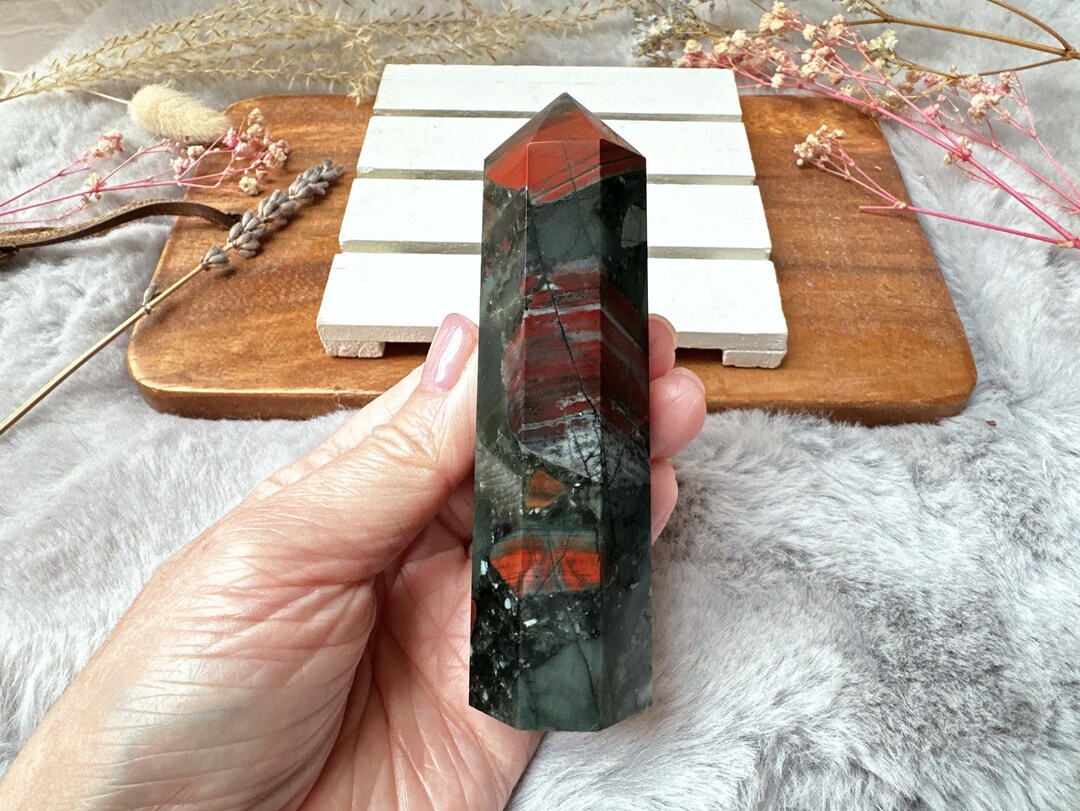 Beautiful Bloodstone Tower Obelisk - Etsy