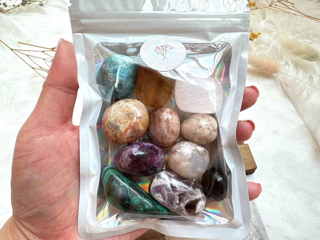 1/2 Pound Assorted Crystal Tumbles Bag Crystal Tumbles Bundle Crystal ...