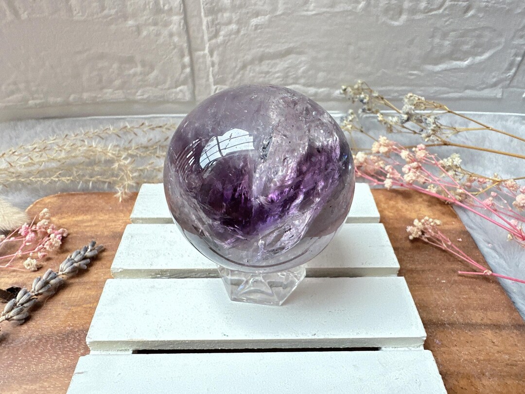 Gorgeous Phantom Amethyst Sphere - Etsy