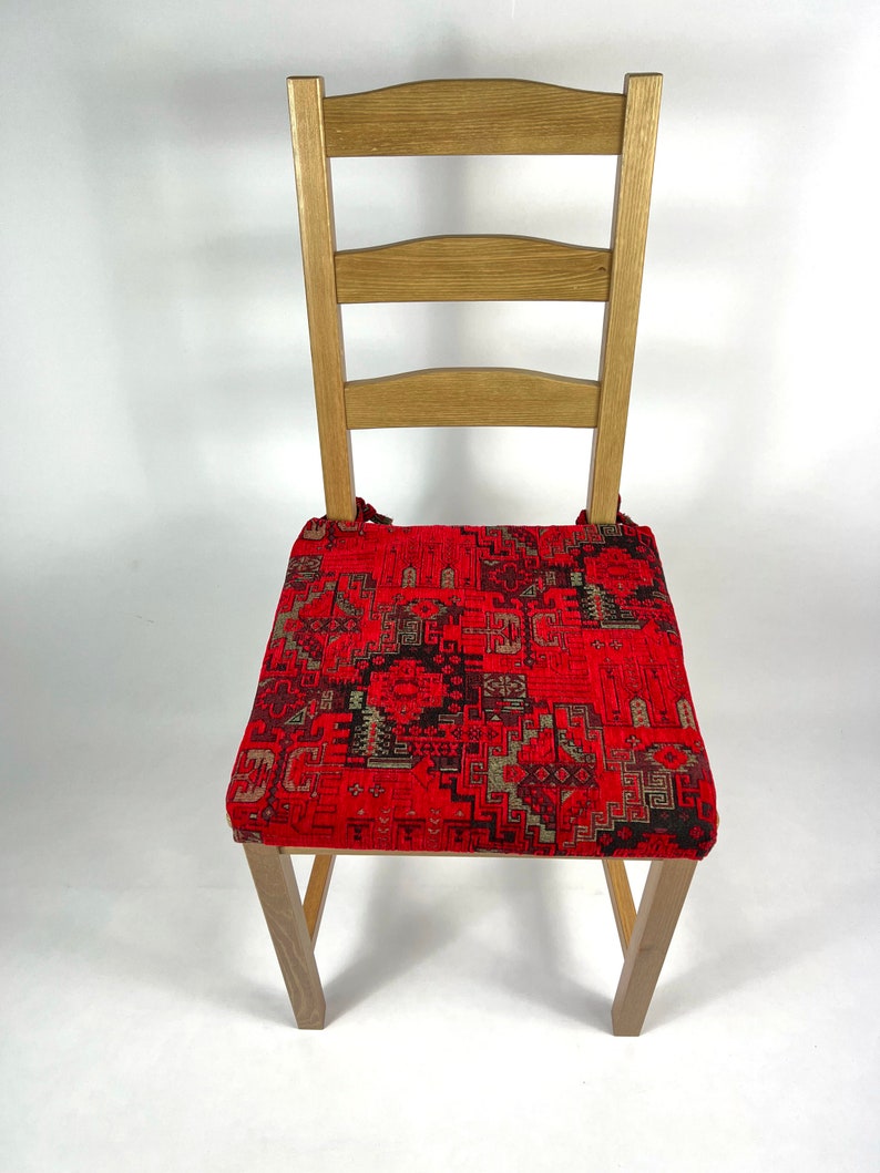Kilim Designed Chair Cover Custom Made Chair Pad Ethnic Patterned ...