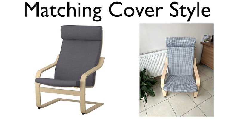 Poang Armchair Cover Custom Made Chair Cushion Poäng Seat Pads Cover ...