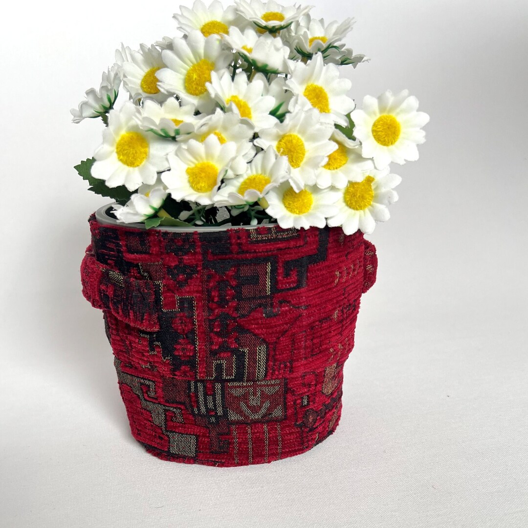 Flower Pot Cover, Planter Cover, Planter Basket, Indoor Planter, Ethnic ...