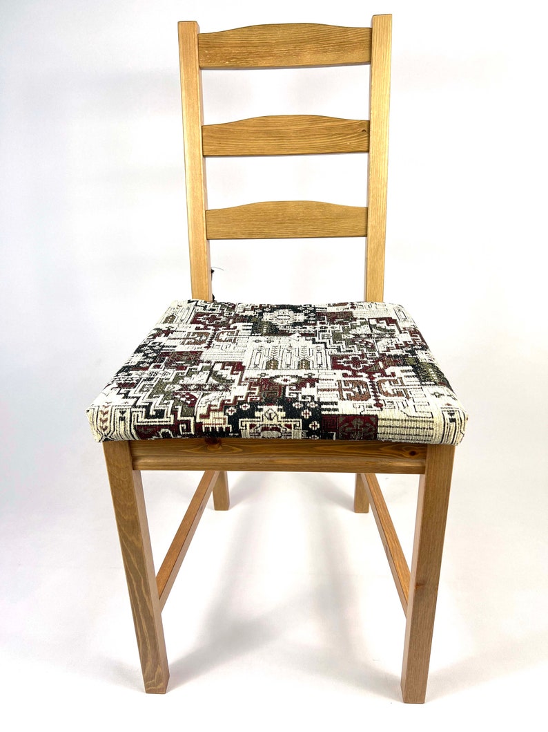 Kilim Designed Chair Cover Custom Made Chair Pad Ethnic Patterned ...