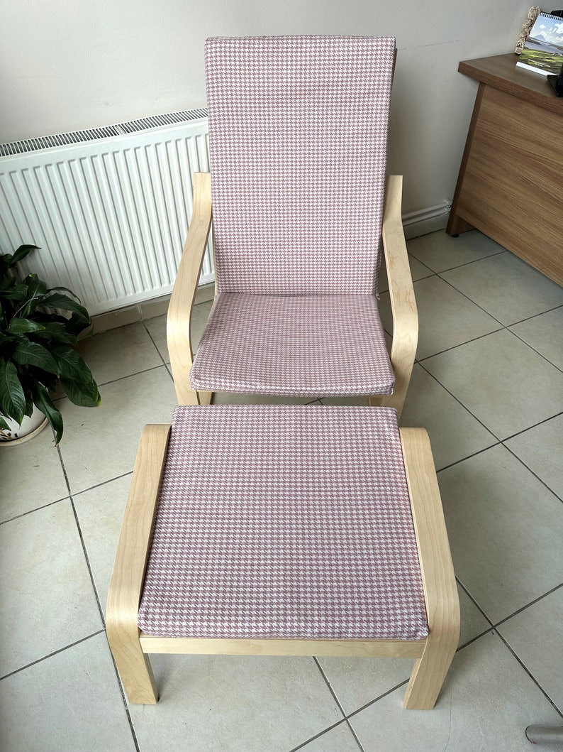 Poang Armchair Cover Custom Made Chair Cushion Poäng Seat Pads Cover ...